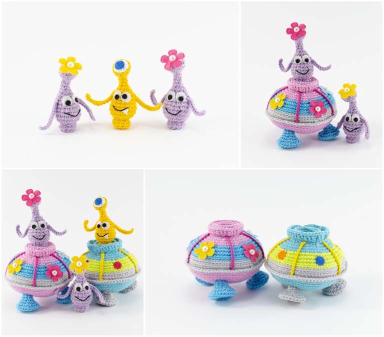 Crochet Spaceships and Aliens – KnittingKitty